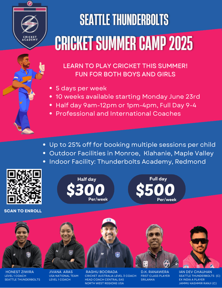 Seattle Thunderbolts Cricket Academy
